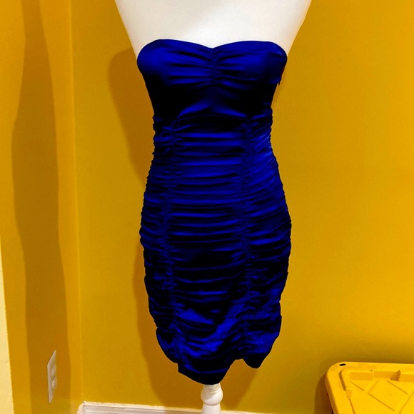 Express | Dresses | Deep Blue Mini Dress | Poshmark